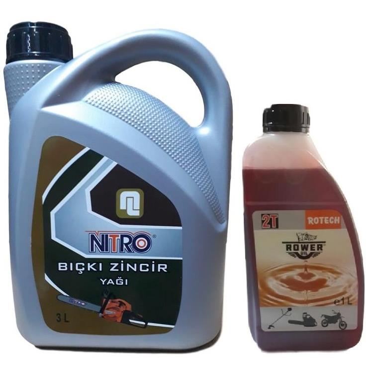 Motorlu Testere Kılavuz Ve Benzin Karışım Yağı 3+1 lt - İrhal Tarım