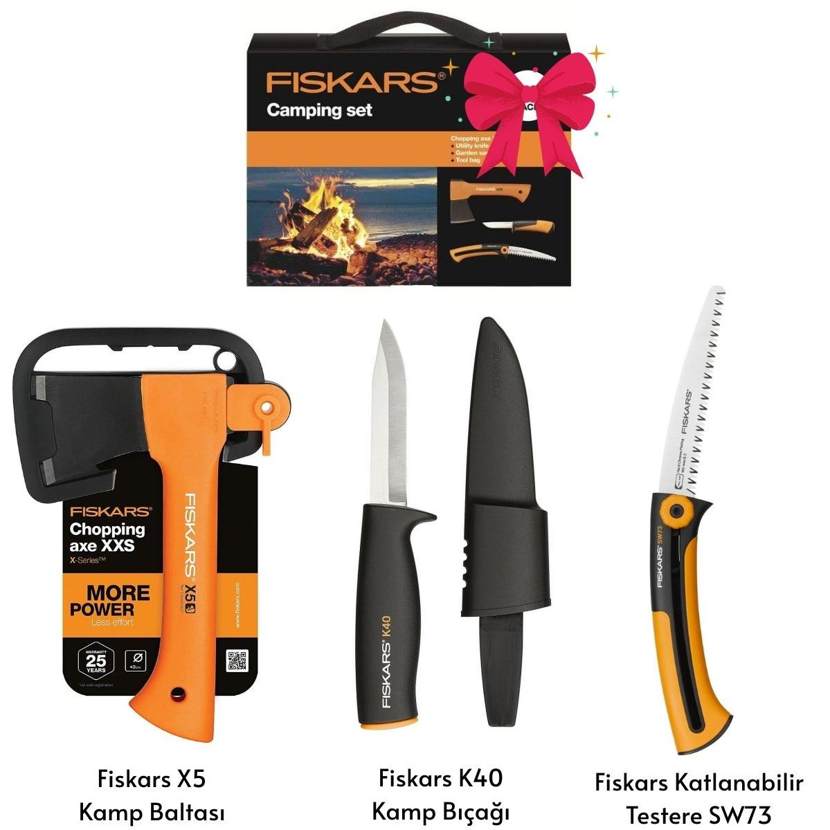 Fiskars Trek Set-01 X5 K40 SW73 Kamp Temel Seti - İrhal Tarım