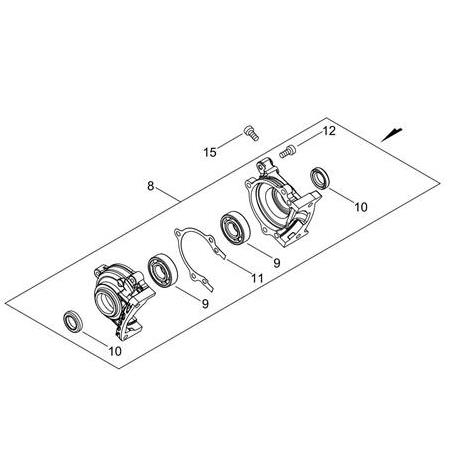 Echo CS 2511 Motorlu Testere Silindir Alt Karter (Krank Hariç) - İrhal ...